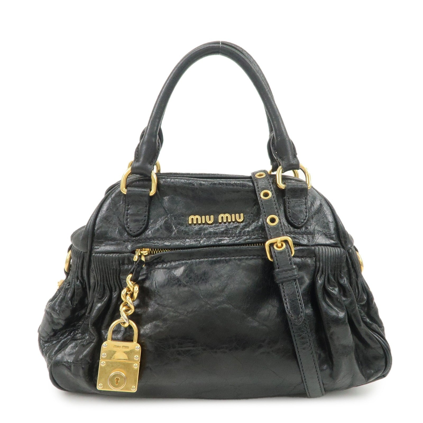 Miu Miu 2way bag - Black, Leather